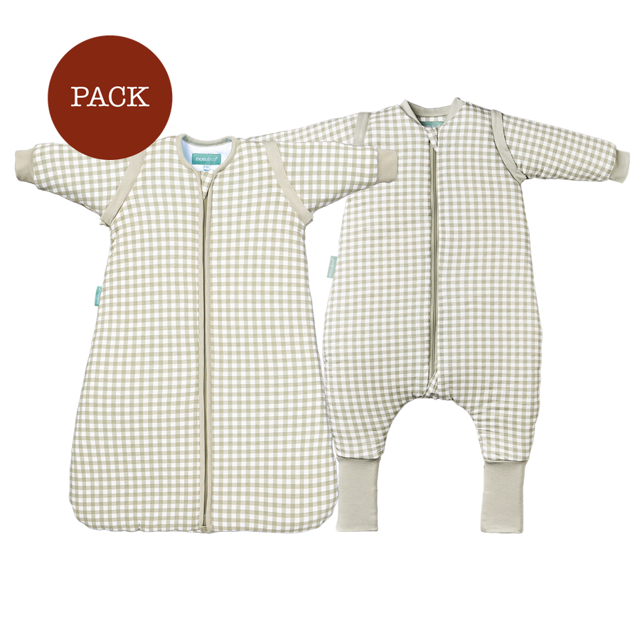 Siblings Mint Tea Pack (2 products): sleeping jumpsuit + TOG 2.5 sleep